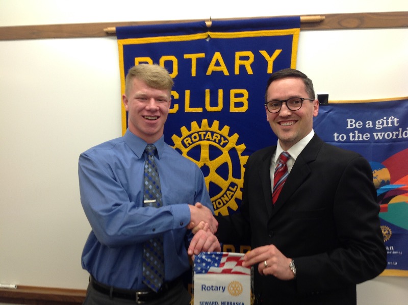 Seward Public Schools - Josh Behlen Named May Youth Rotarian of the Month